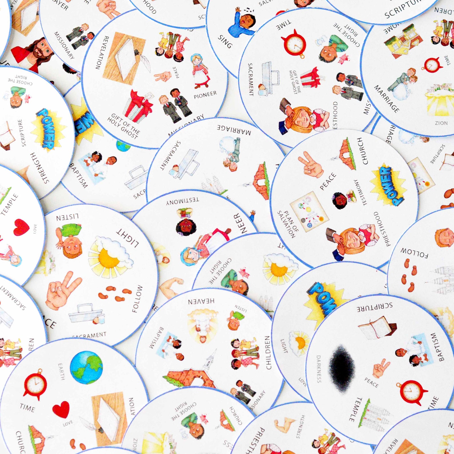 General Conference Matching Game spot It Style LDS Games - Etsy