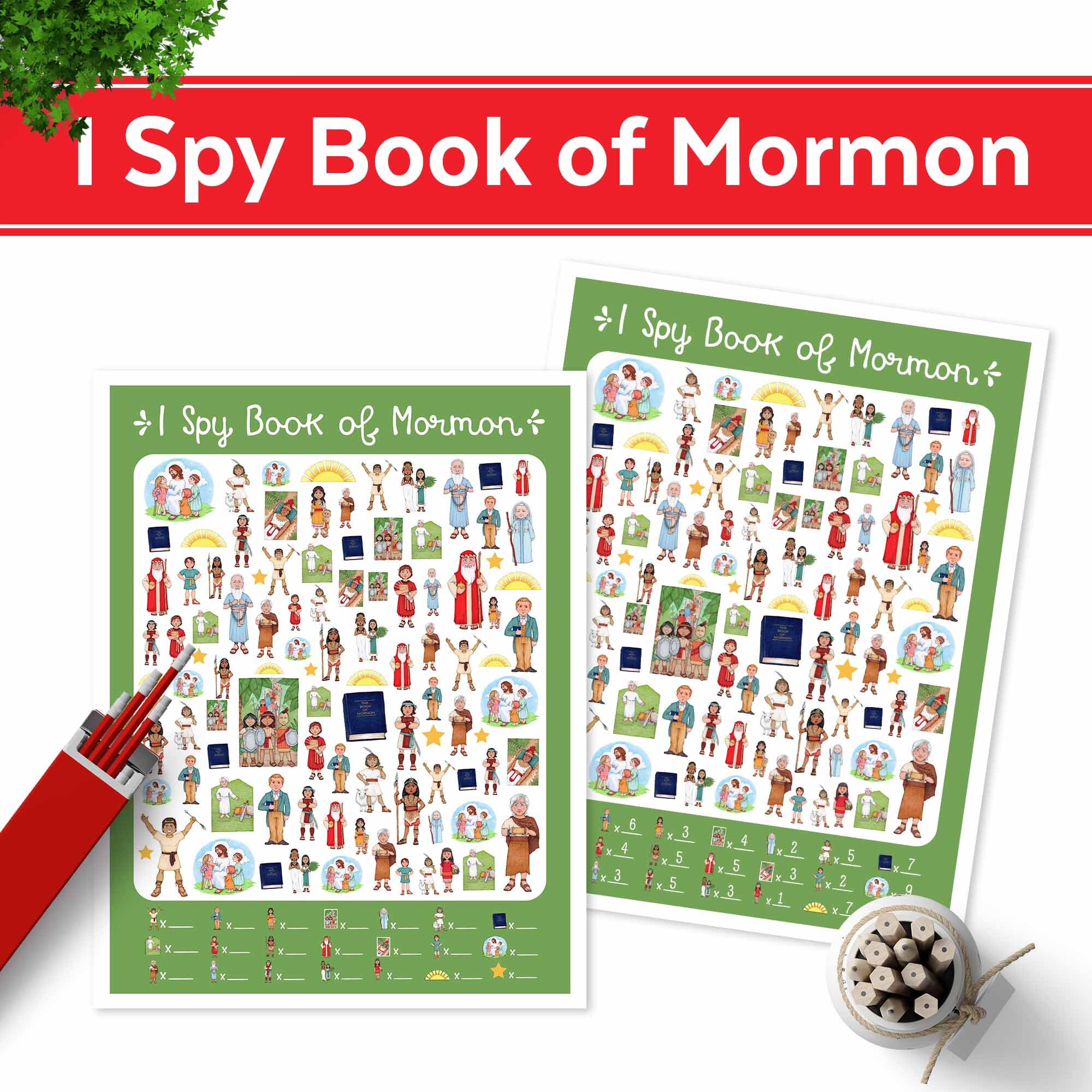 Book of Mormon Games Bundle: Bingo, I Spy, Memory (PDF) - Etsy