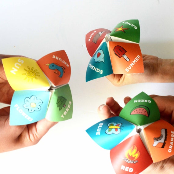 Camping Cootie Catchers/fortune Tellers Girls Camp Activity | Etsy