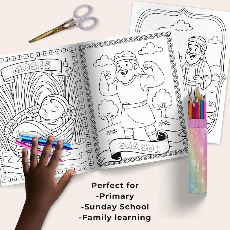 Old Testament Coloring Pages: Bible Story Activities for Kids (PDF ...