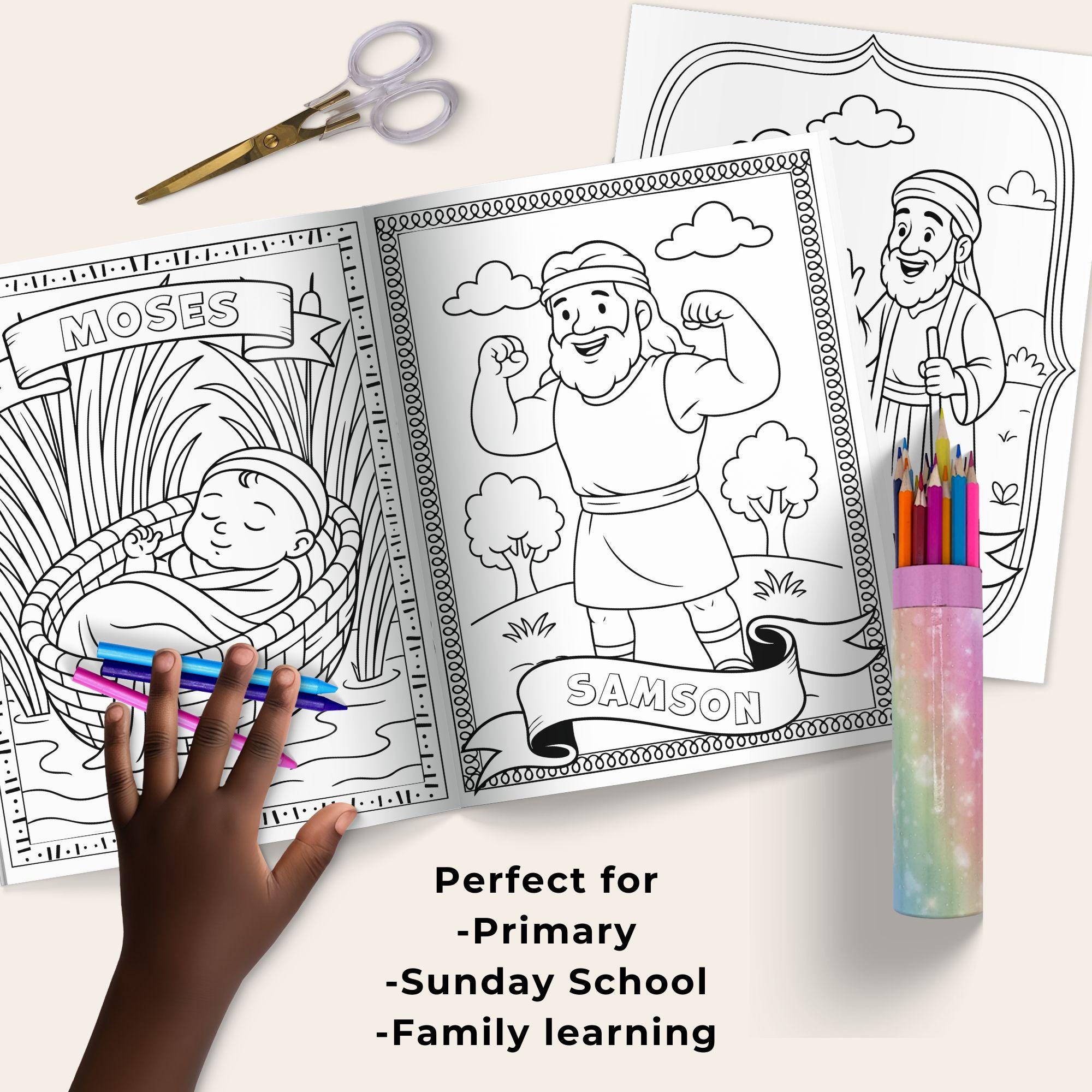 Old Testament Coloring Pages: Bible Story Activities for Kids (PDF ...