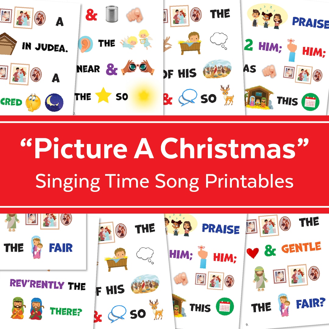Picture A Christmas Primary Song Chart | December LDS Singing Time ...