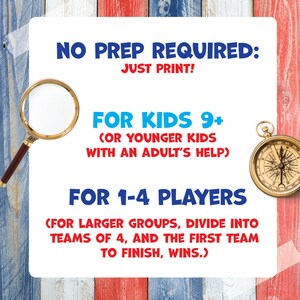 4th of July Escape Room Game Independence Day Escape Room DIY Mystery ...