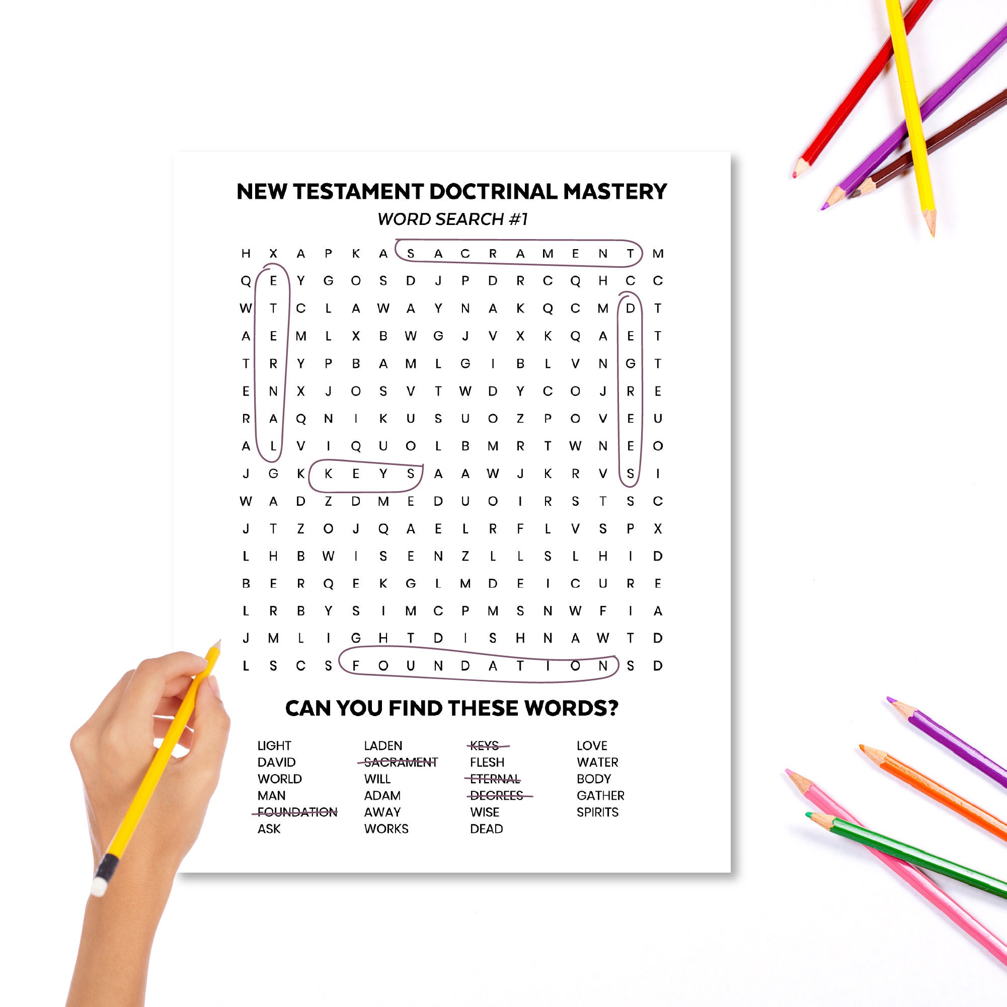 LDS Seminary New Testament Doctrinal Mastery Games & Puzzles (digital ...