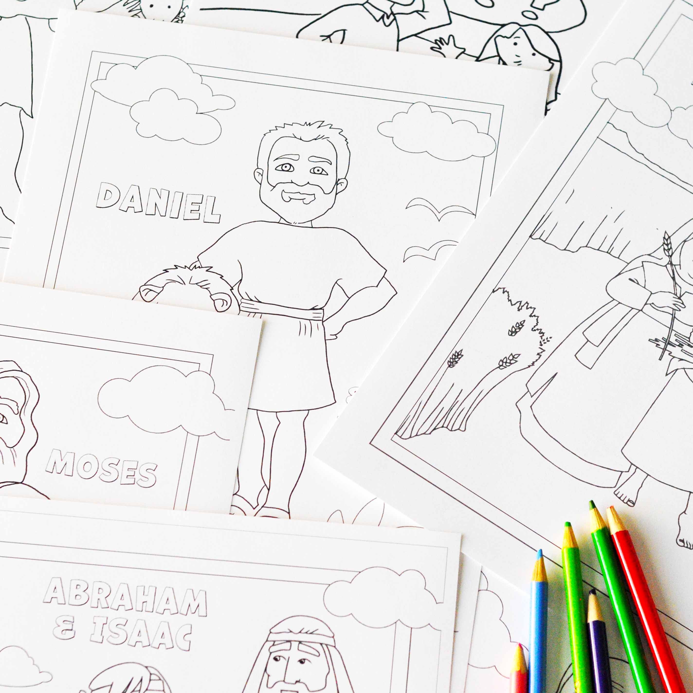 Old Testament Coloring & Activity Kit for Kids - Etsy