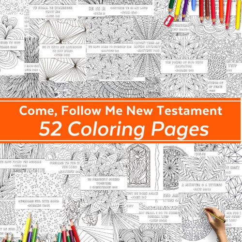 Latter-day Saint Coloring Pages for Come Follow Me New - Etsy