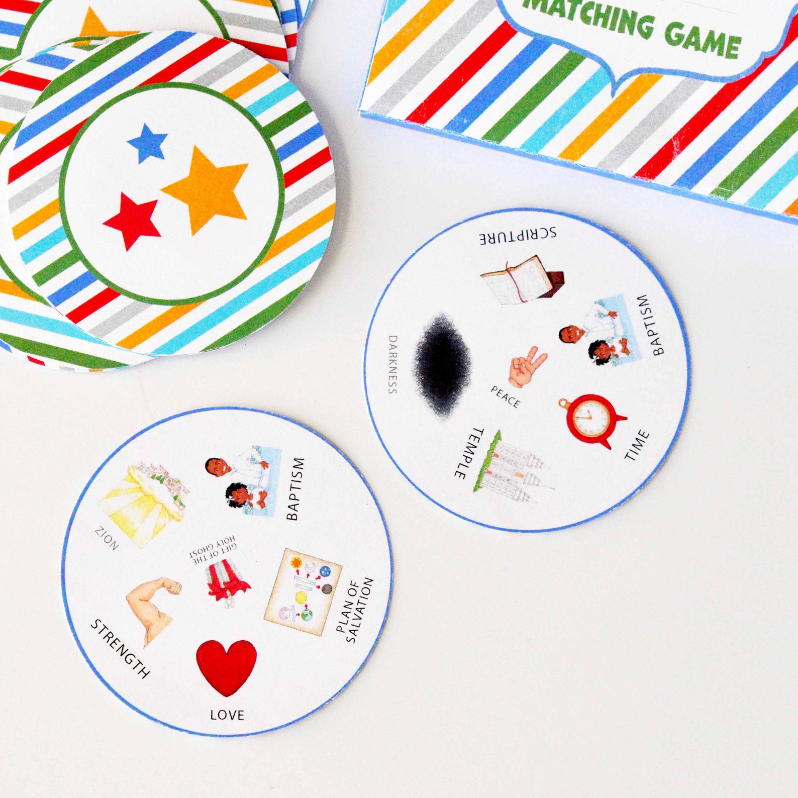 General Conference Matching Game spot It Style LDS Games - Etsy