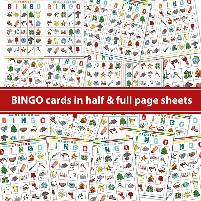Camping BINGO Printable Game - Etsy Camping BINGO Printable Game - Etsy