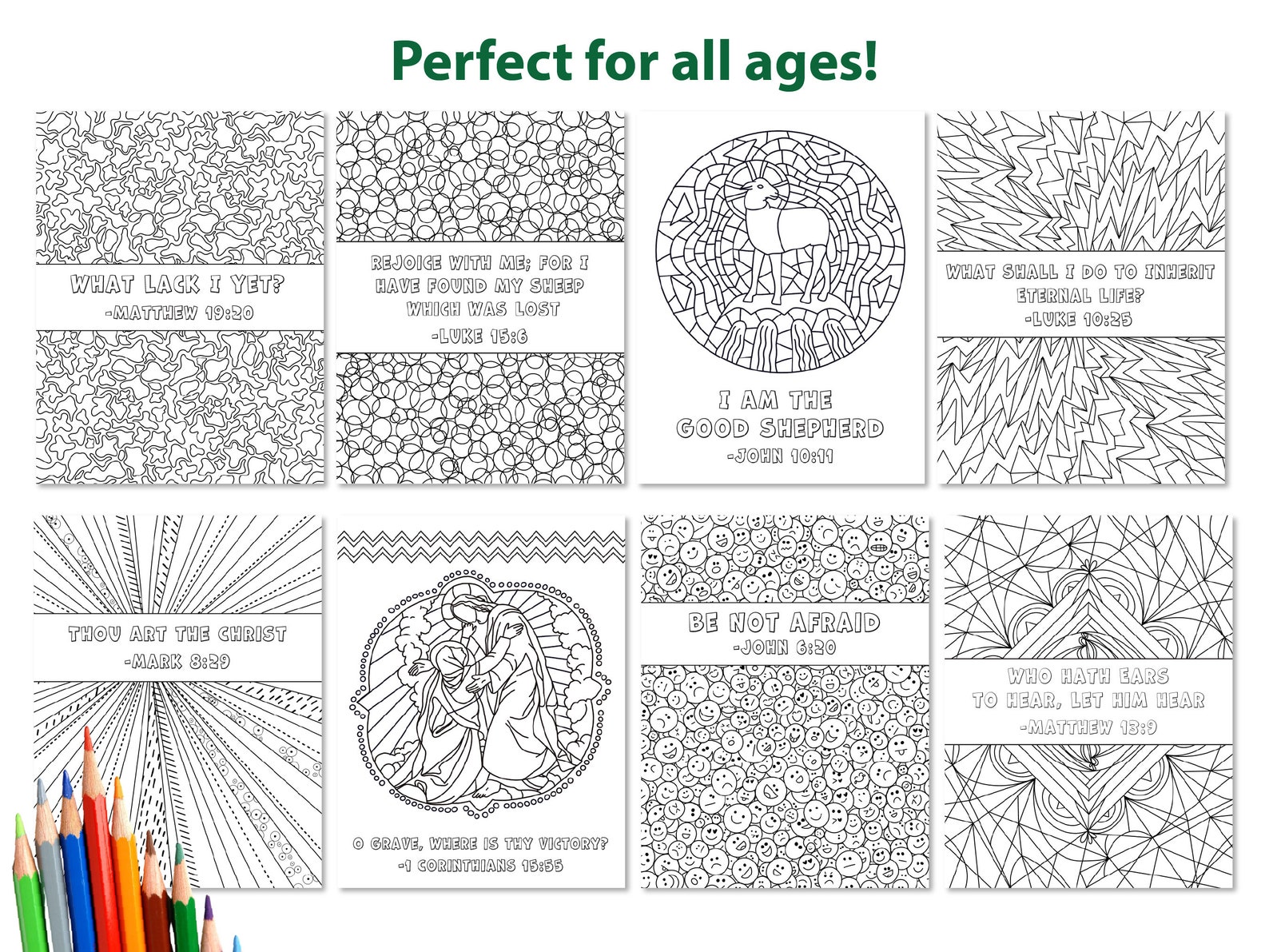 LDS Coloring Pages: Come, Follow Me New Testament (PDF) - Etsy