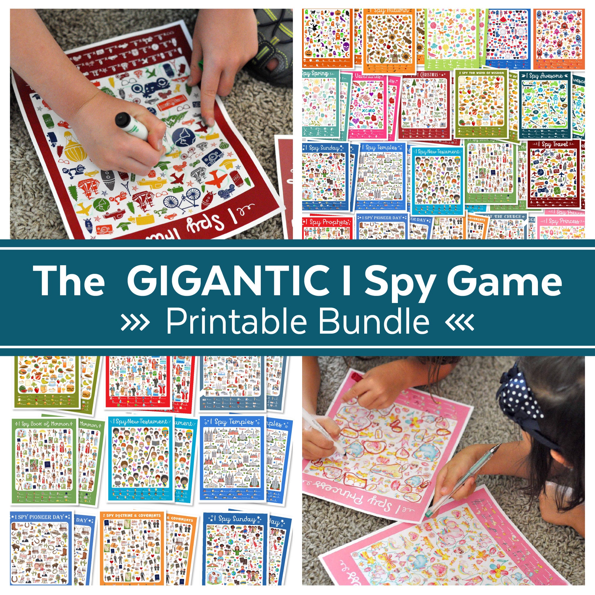The Gigantic I Spy Printable Bundle - Etsy
