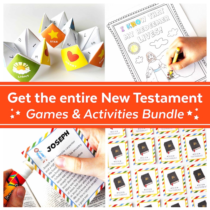 New Testament Memory Printable Game Bible Game for Kids - Etsy