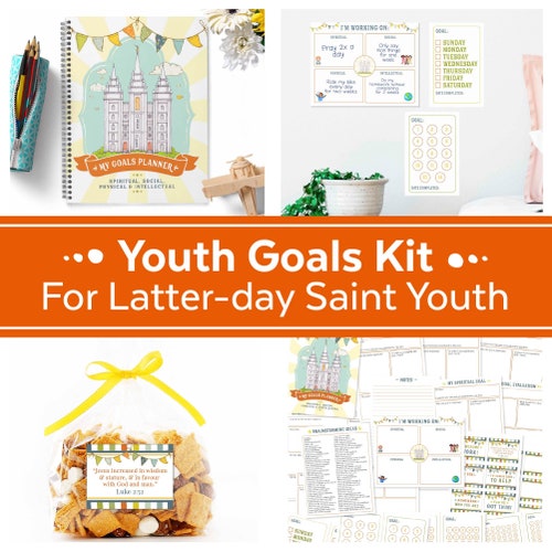 Goal Setting Kit for LDS Children and Youth Program Young Men - Etsy