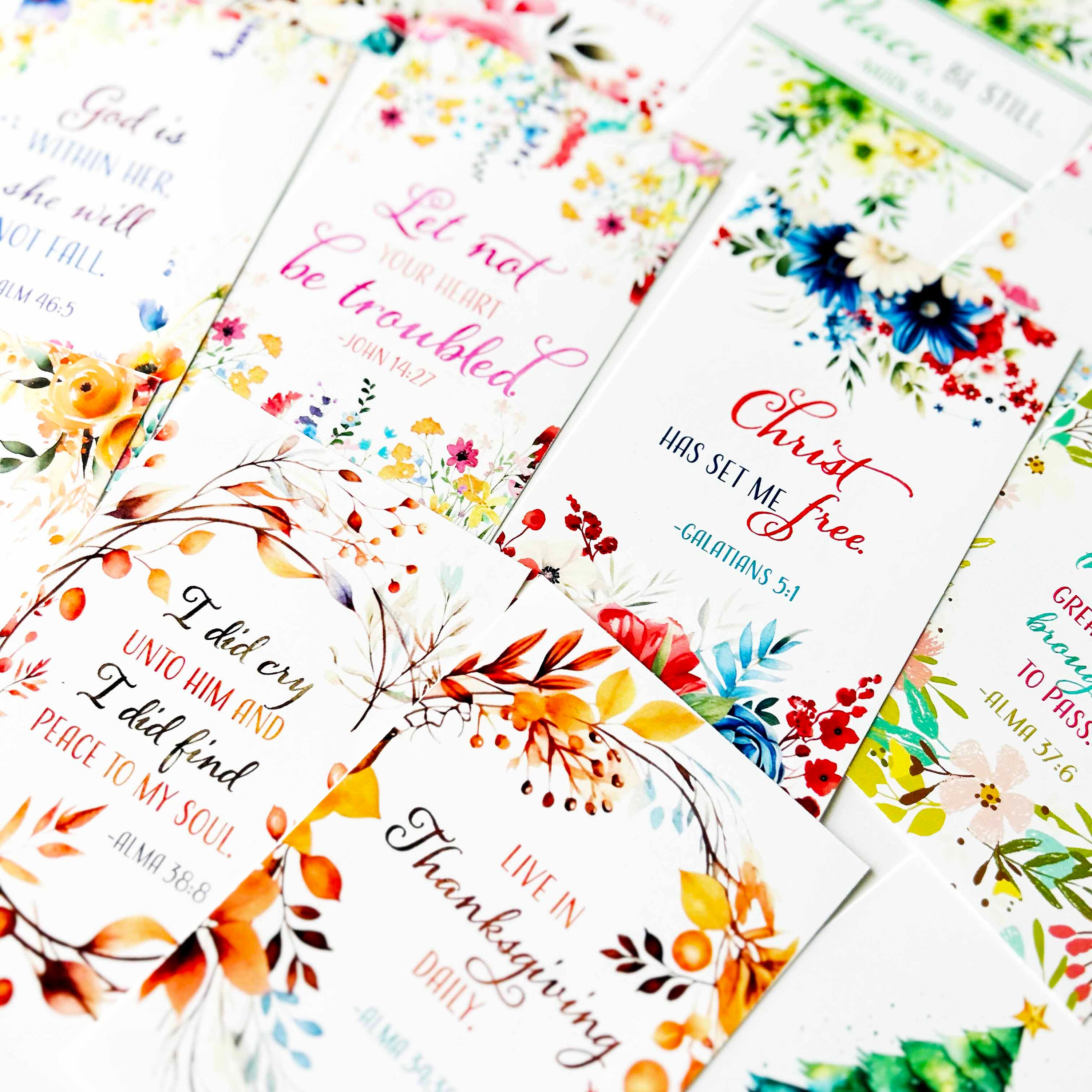 LDS Ministering Cards: Monthly Scripture Printables (JPG & PDF) - Etsy
