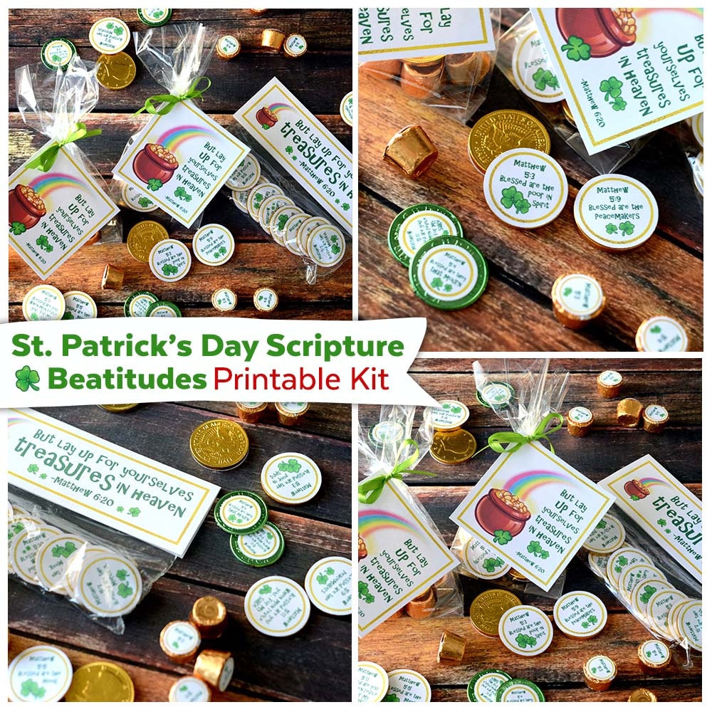 St. Patrick's Day Scripture Beatitudes Printable Kit (PDF) - Etsy