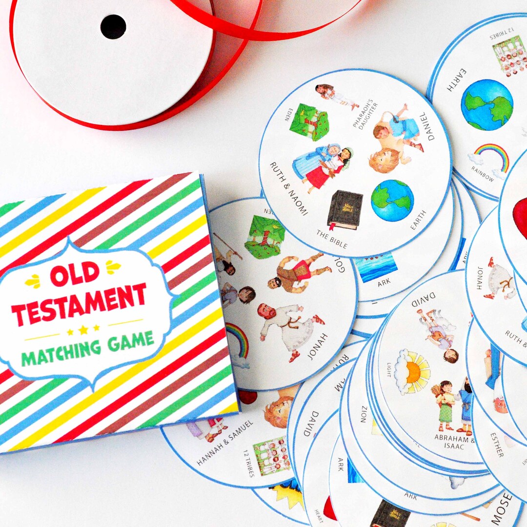 Old Testament Matching Game {spot It Style} | Bible Games Activities - Etsy
