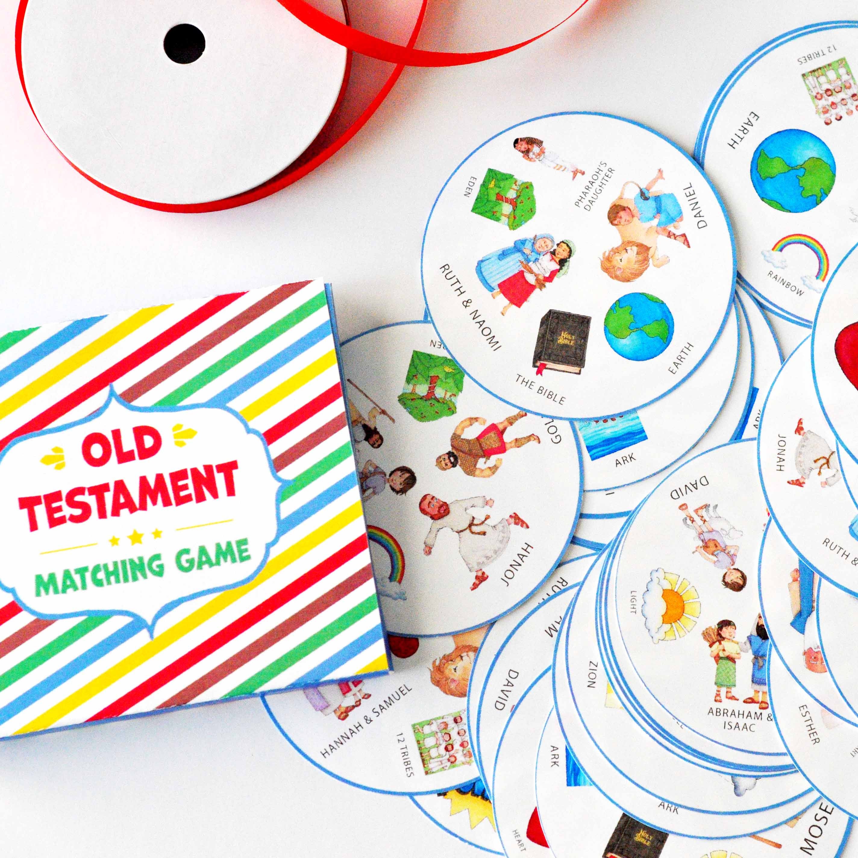 Old Testament Matching Game {spot It Style} | Bible Games Activities - Etsy