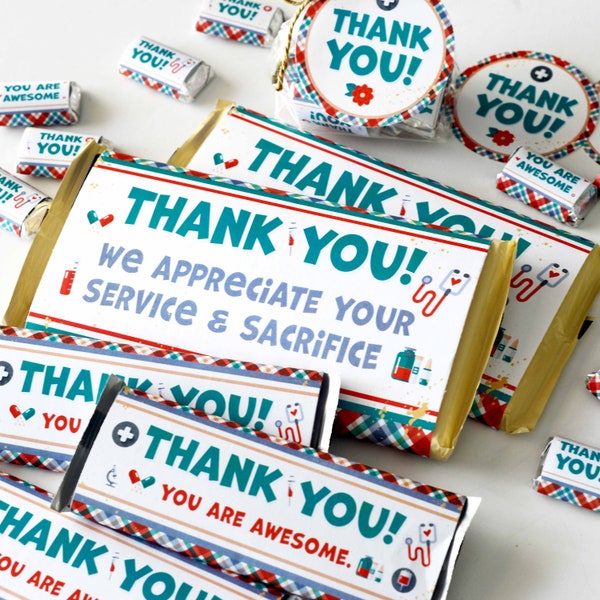 Healthcare Appreciate Candy Wrapper - Etsy