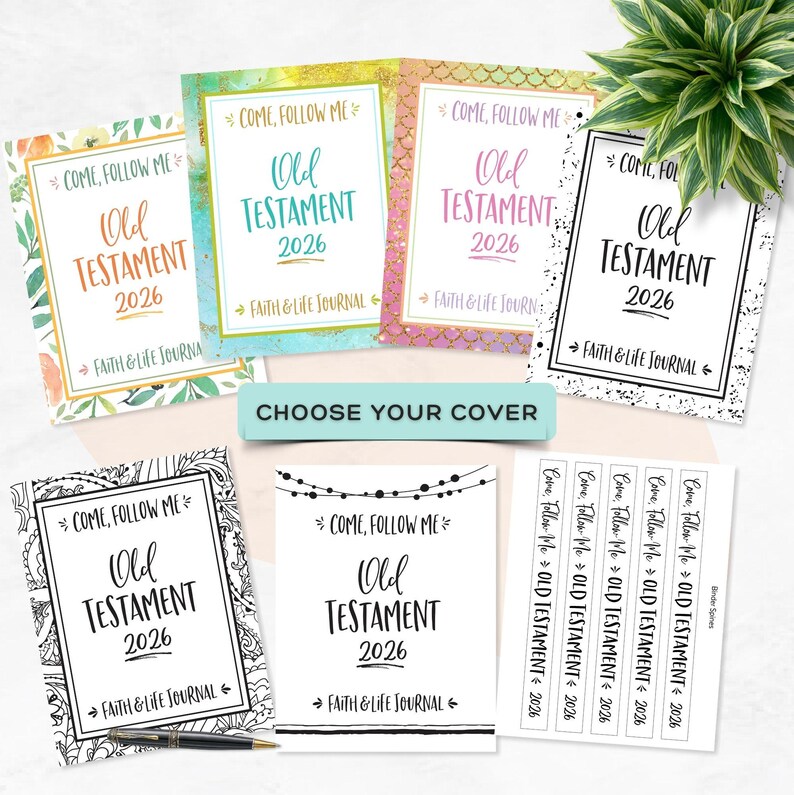 2026 Come Follow Me Bundle, LDS Old Testament Journal + Weekly Prints ...