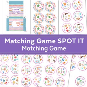 Easter Matching Game, Fun Printable Activity for Kids, Montessori ...