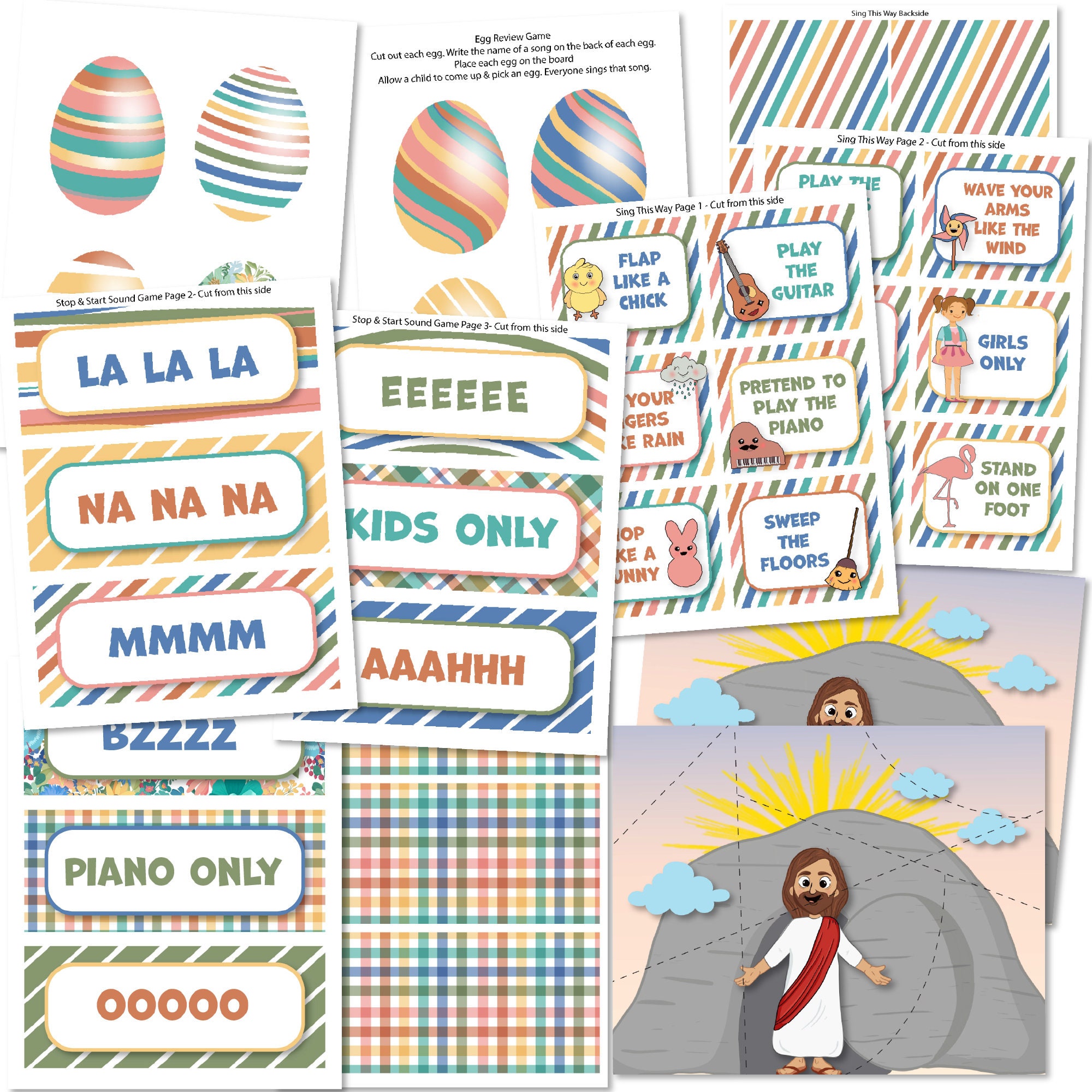 Spring LDS Singing Time Fun Kit April LDS Singing Time - Etsy