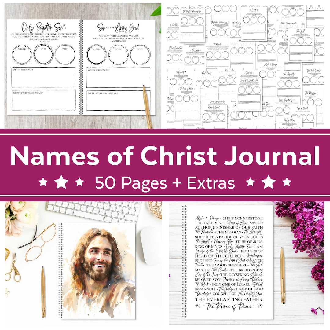 Names of Christ Journal - Etsy