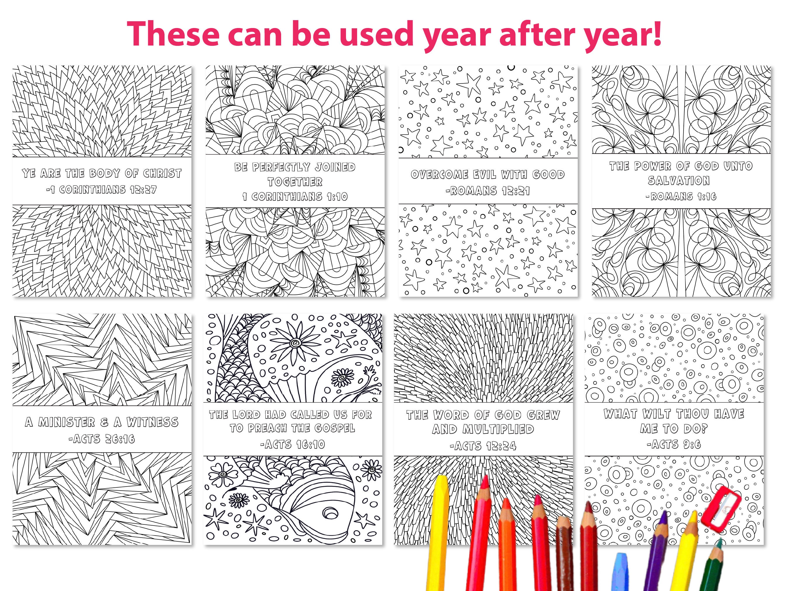 LDS Coloring Pages: Come, Follow Me New Testament (PDF) - Etsy