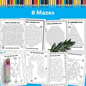 LDS General Conference Kids Activity Bundle: Coloring Pages & Games ...