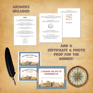 Escape From Ammonihah Book of Mormon Escape Room: Family DIY Game ...
