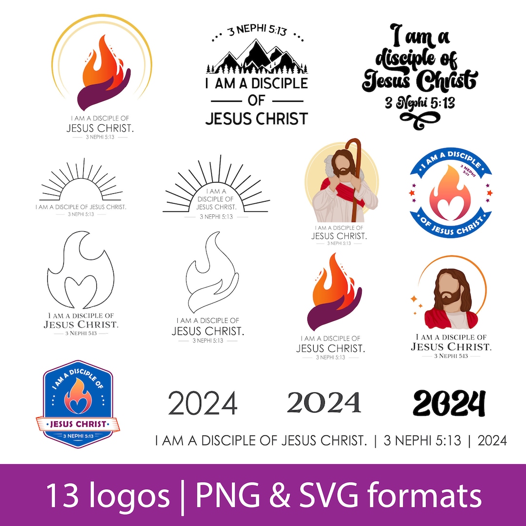 Youth Theme 2024 Lds Logos In Svg And Png 3 Nephi 513 I Am A Disciple Of Jesus Christ Lds Trek