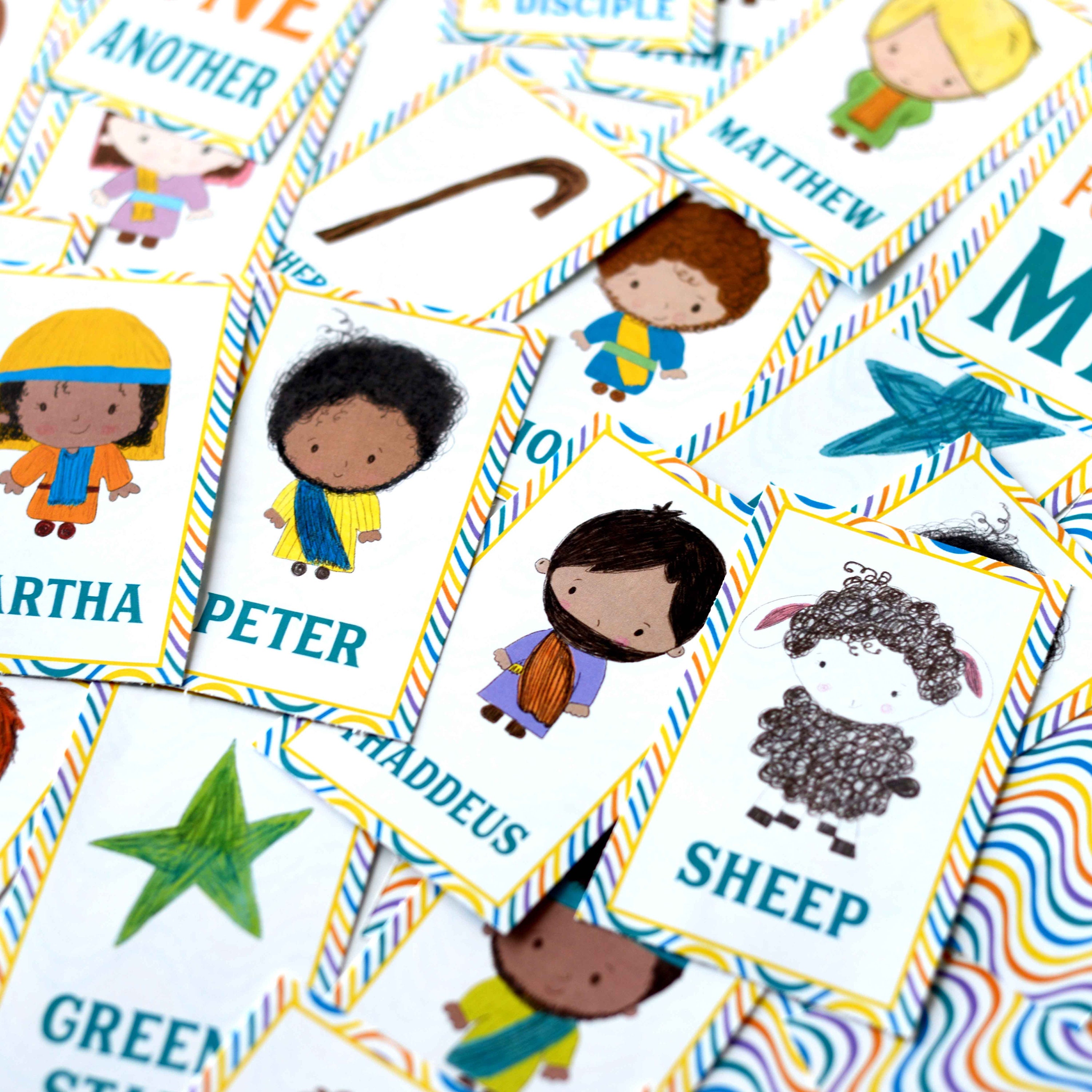 New Testament Go Fish Printable Game Bible Game for Kids - Etsy