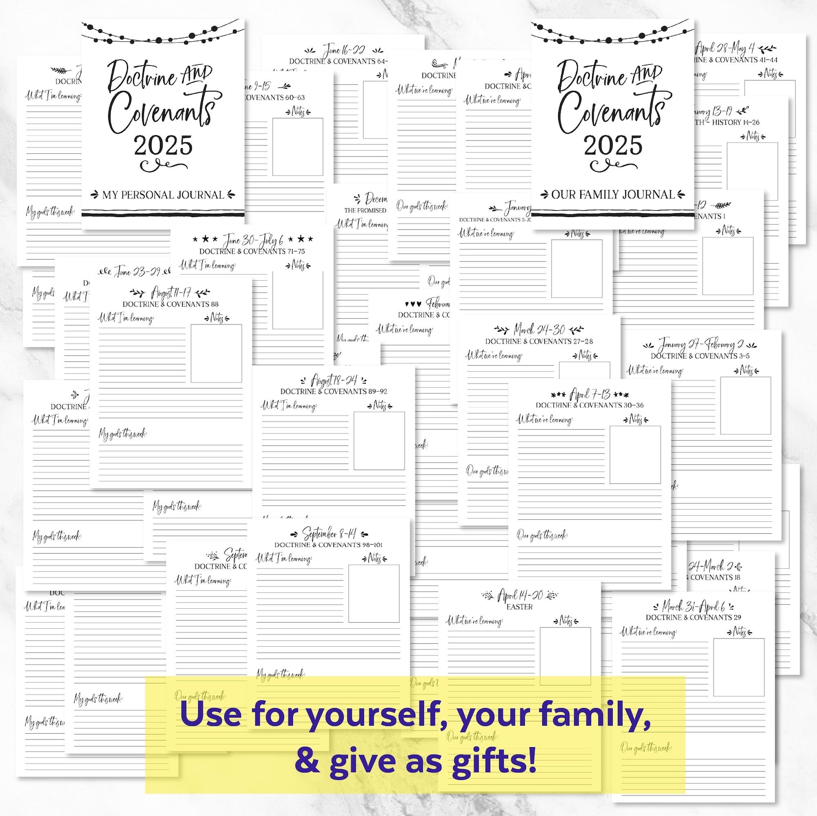 2025 Come Follow Me Journal: LDS Scripture Study (digital Download) - Etsy