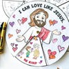Love Like Jesus Activity Wheel: Christian Kids Craft (PDF & JPG) - Etsy ...