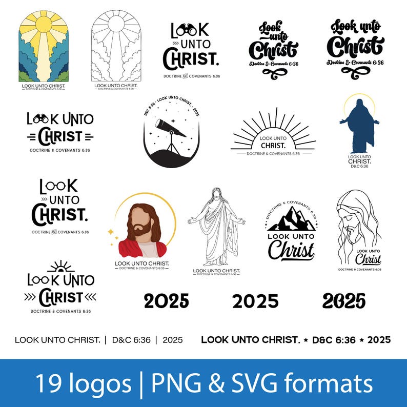 Youth Theme 2025 LDS Logos in SVG and PNG | Doctrine and Covenants 6:36 ...