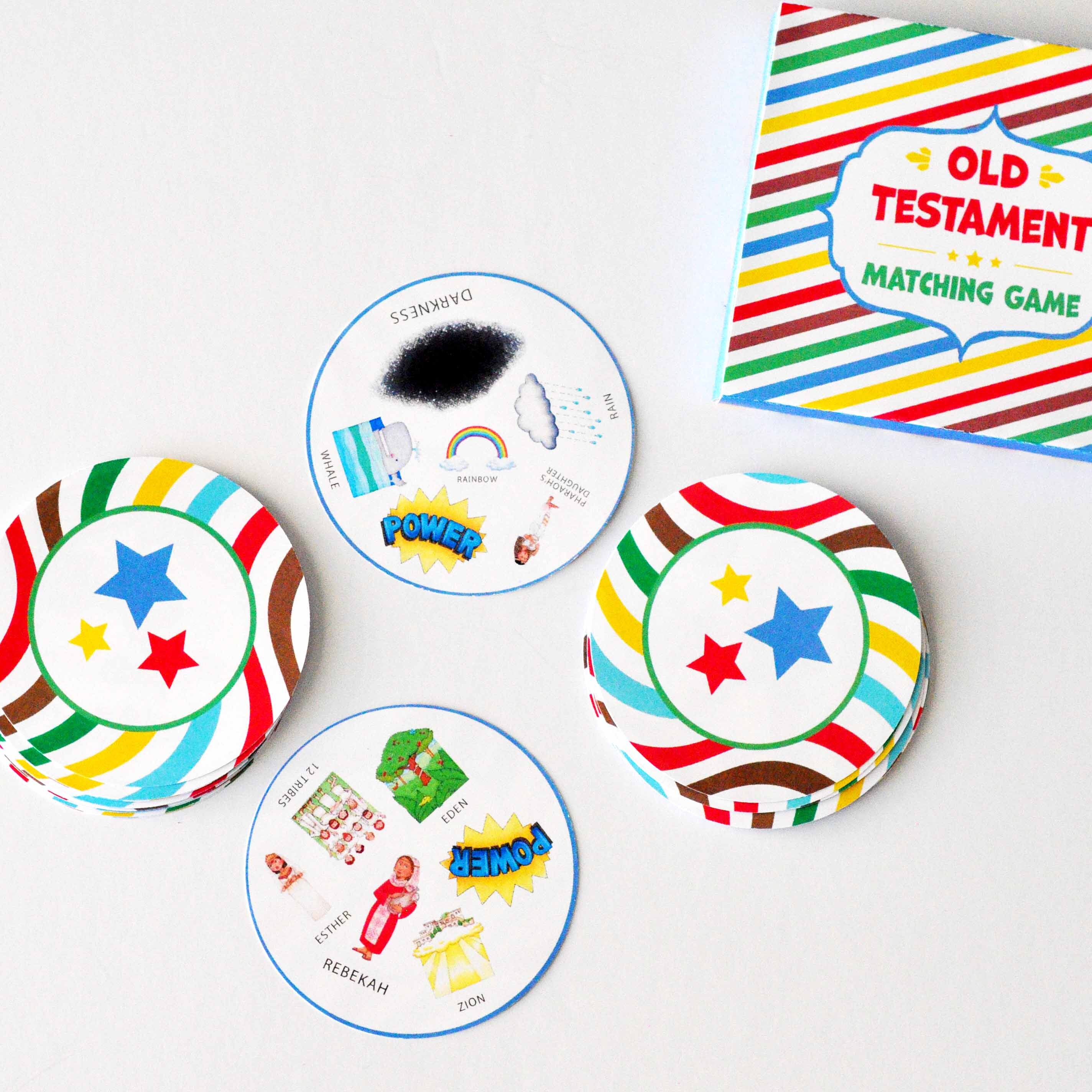 Old Testament Matching Game spot It Style Bible Games - Etsy