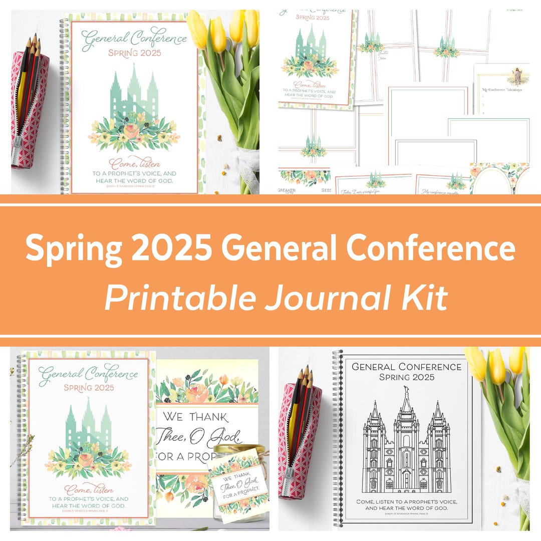 General Conference 2025 Journal Kit: LDS Study Guide (instant Download ...