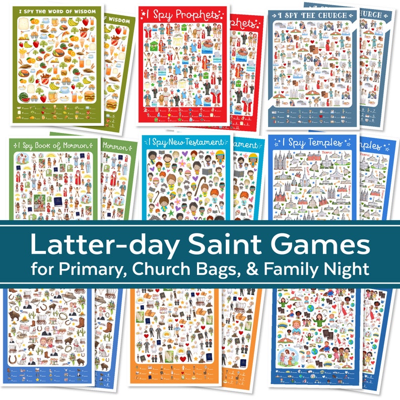 The Gigantic I Spy Printable Bundle - Etsy