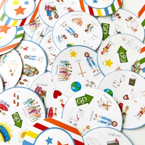 New Testament Matching Game {spot It Style} | Bible Games Activities - Etsy