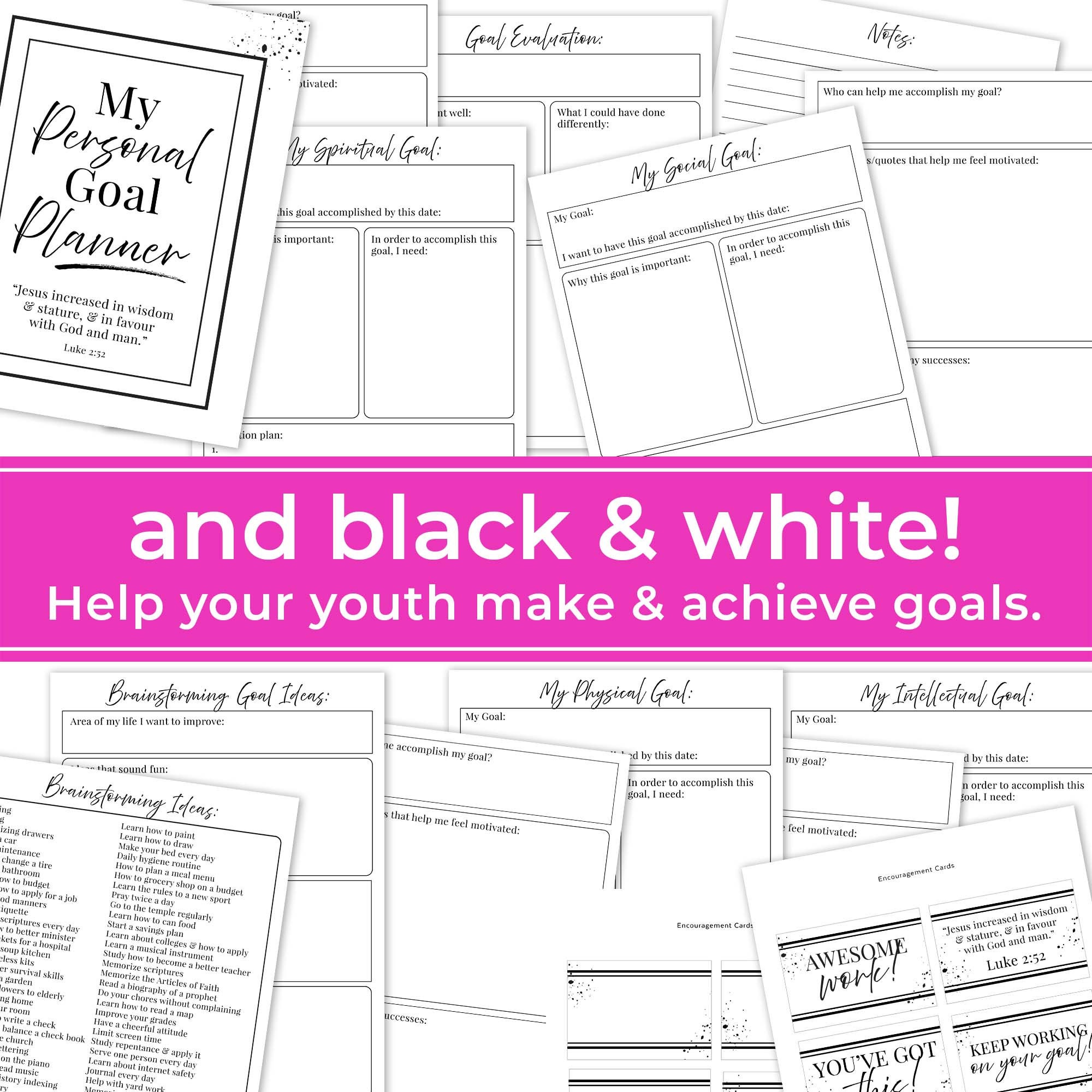 Personal Goal Planner & Journal for New Latter-day Saint Youth | Etsy