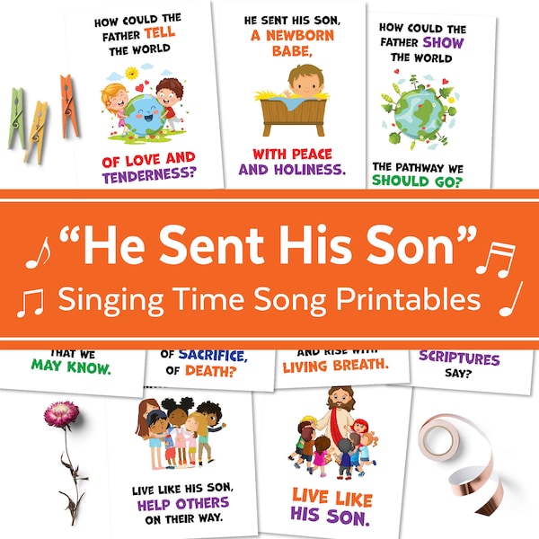He Sent His Son Print - Etsy