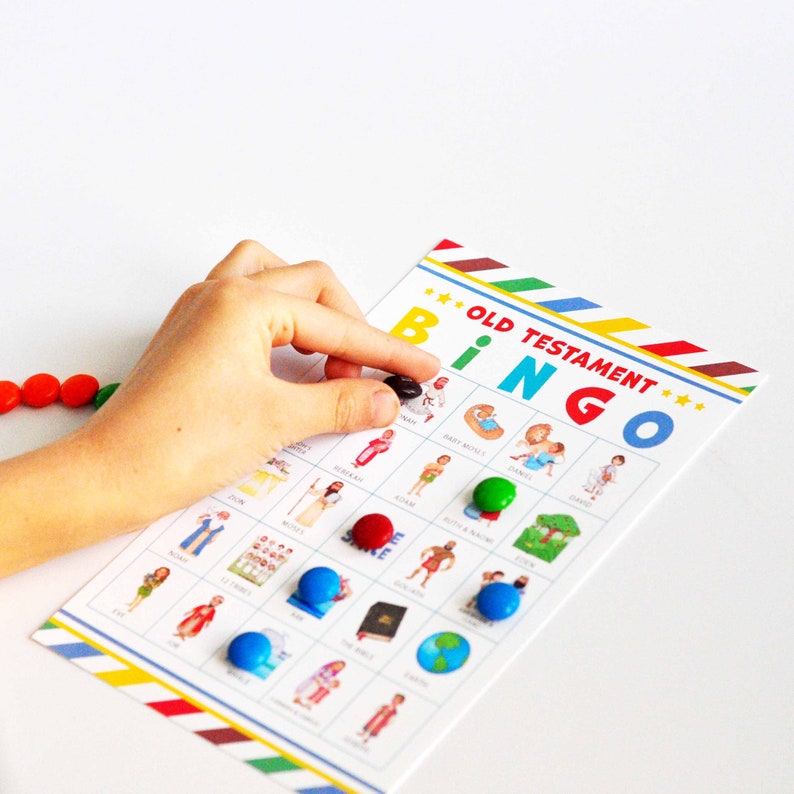 Old Testament BINGO Printable Game Bible Game for Kids - Etsy