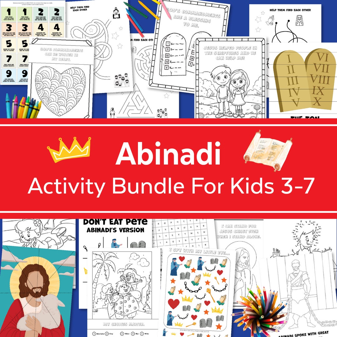 Abinadi Book of Mormon Activity Bundle for Kids 3-7 | LDS Come Follow ...