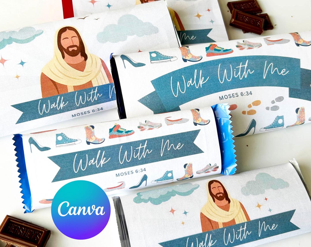 2026 LDS Youth Chocolate Bar Wrapper - Walk With Me Young Women Theme ...