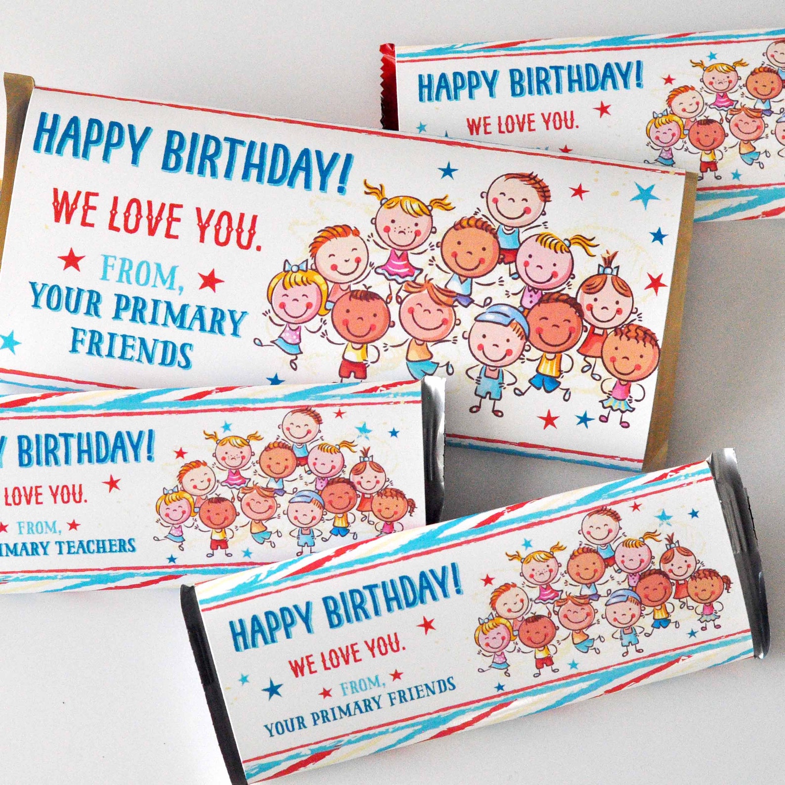 LDS Primary Birthday Chocolate Candy Bar Wrapper Primary - Etsy