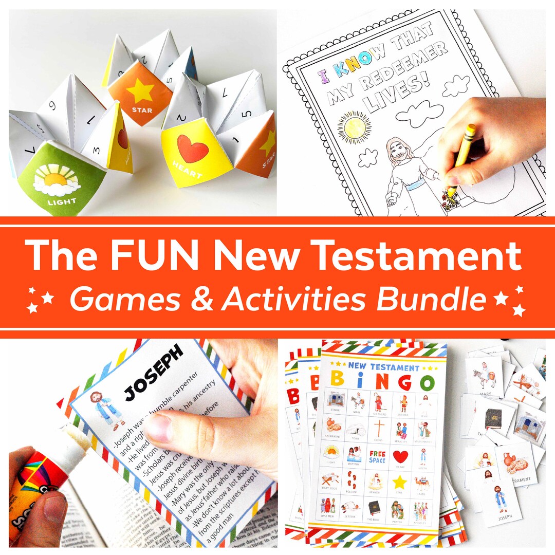 New Testament Games and Activities Bundle: Bible Learning (digital ...