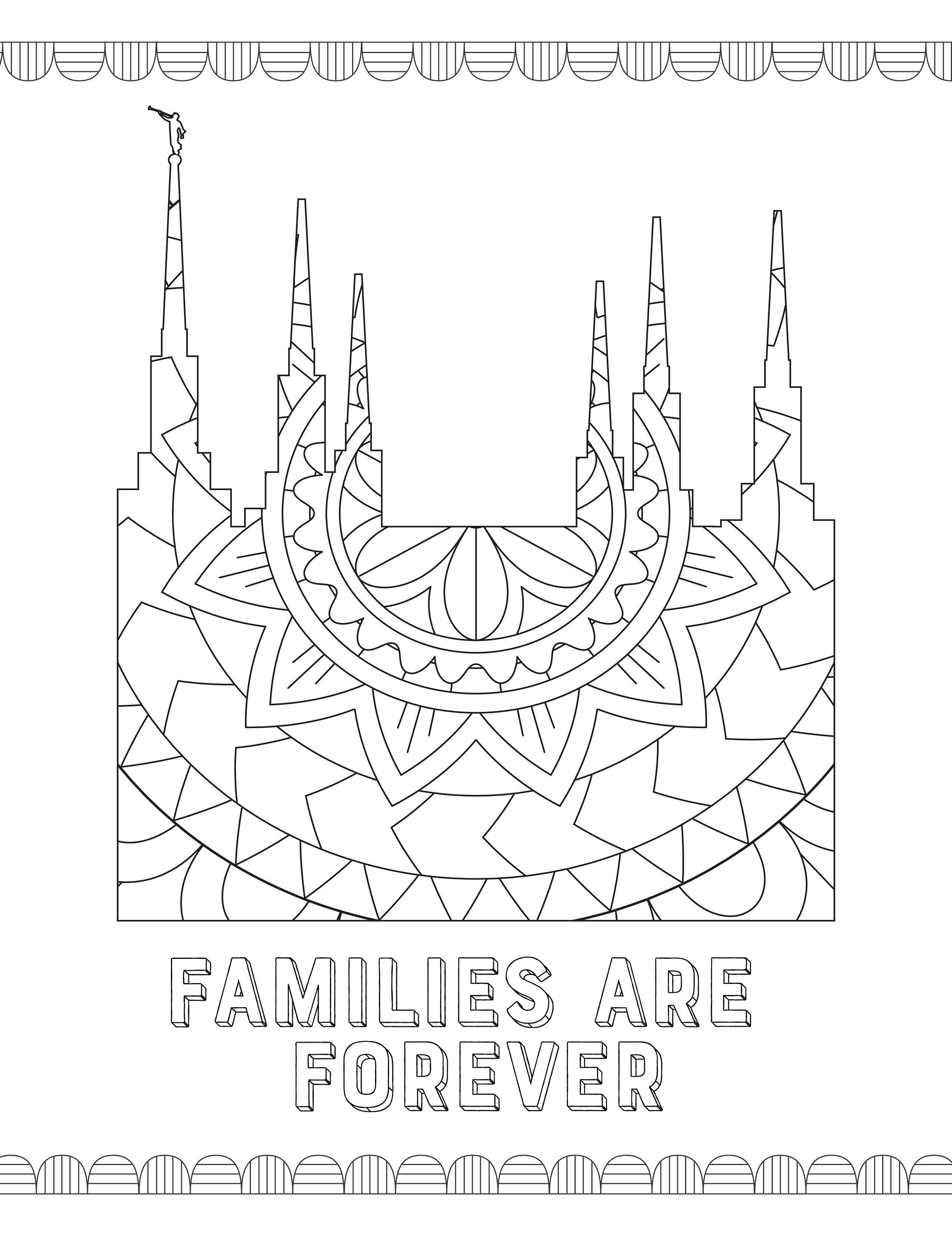Temple Coloring Pages Latter-day Saint Temple Coloring Pages - Etsy