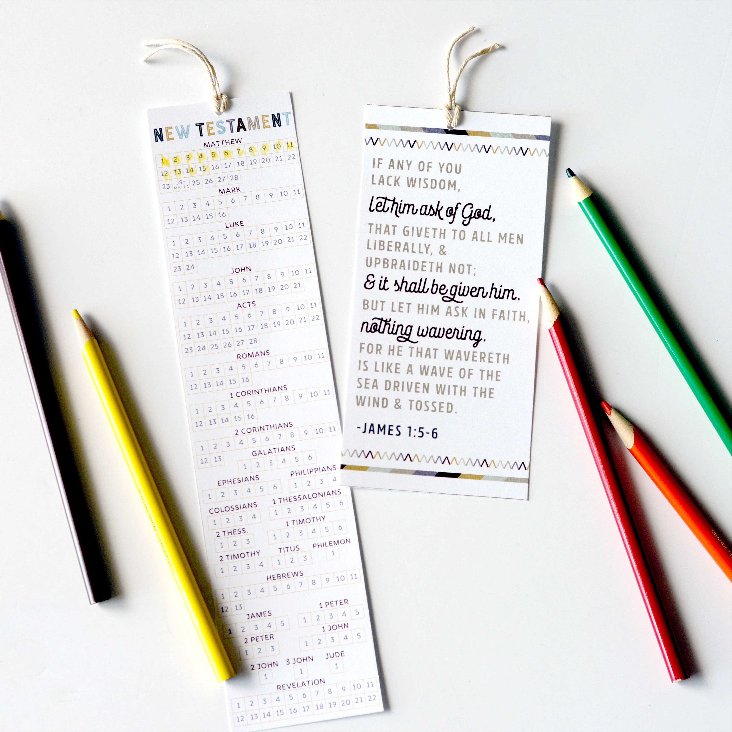 New Testament LDS Seminary Bookmarks New Testament Reading - Etsy