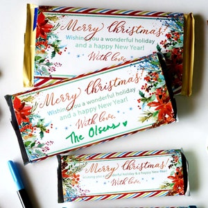 Christmas Chocolate Candy Bar Wrapper | the Easiest Christmas Gift of ...