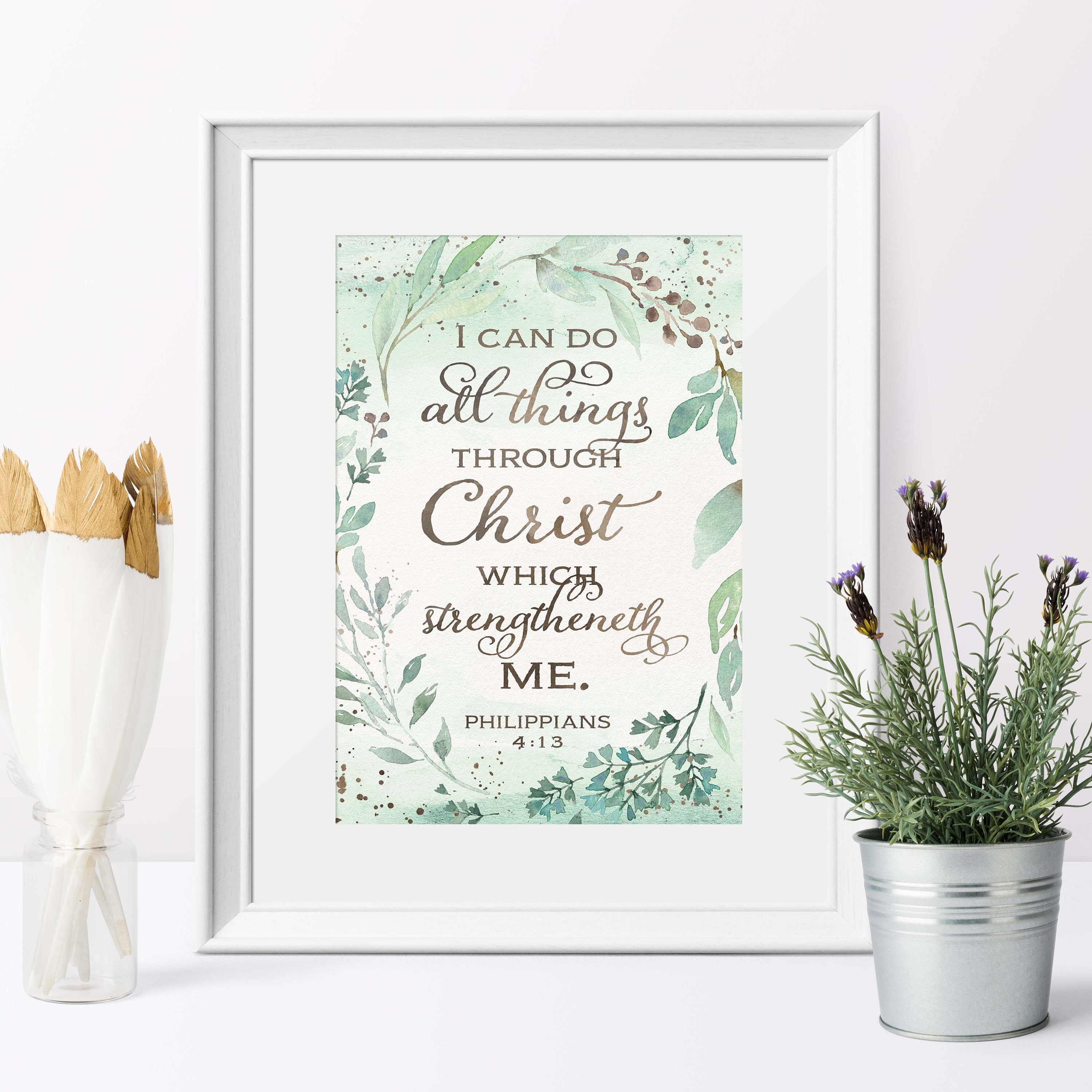 Philippians 4:13 Printable Kit I Can Do All Things - Etsy