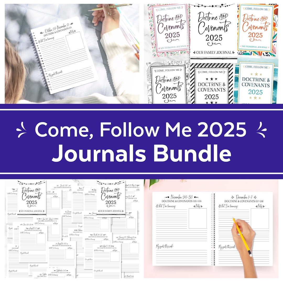 2025 Come Follow Me Journal: LDS Scripture Study (digital Download) - Etsy