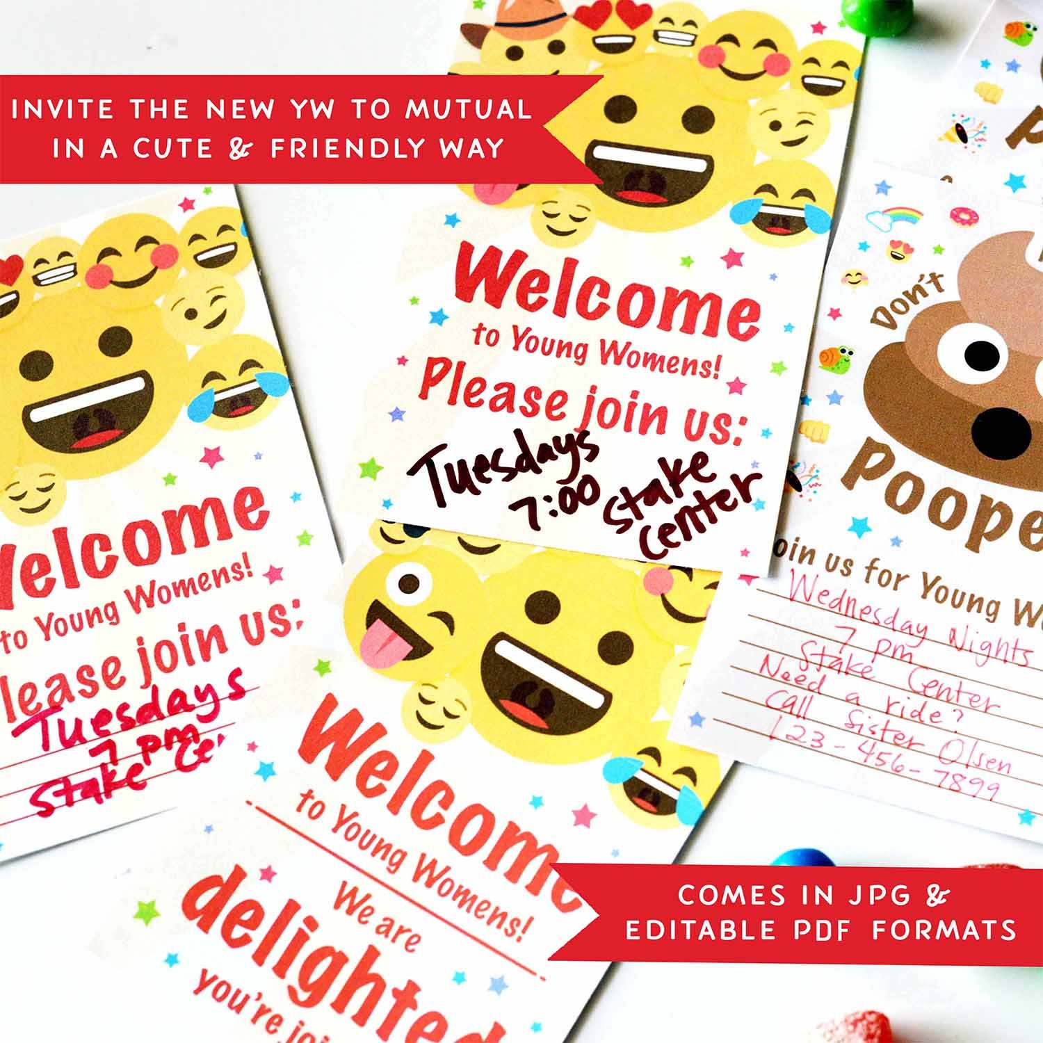 Welcome to Young Womens Printable Kit Welcome Kit of - Etsy